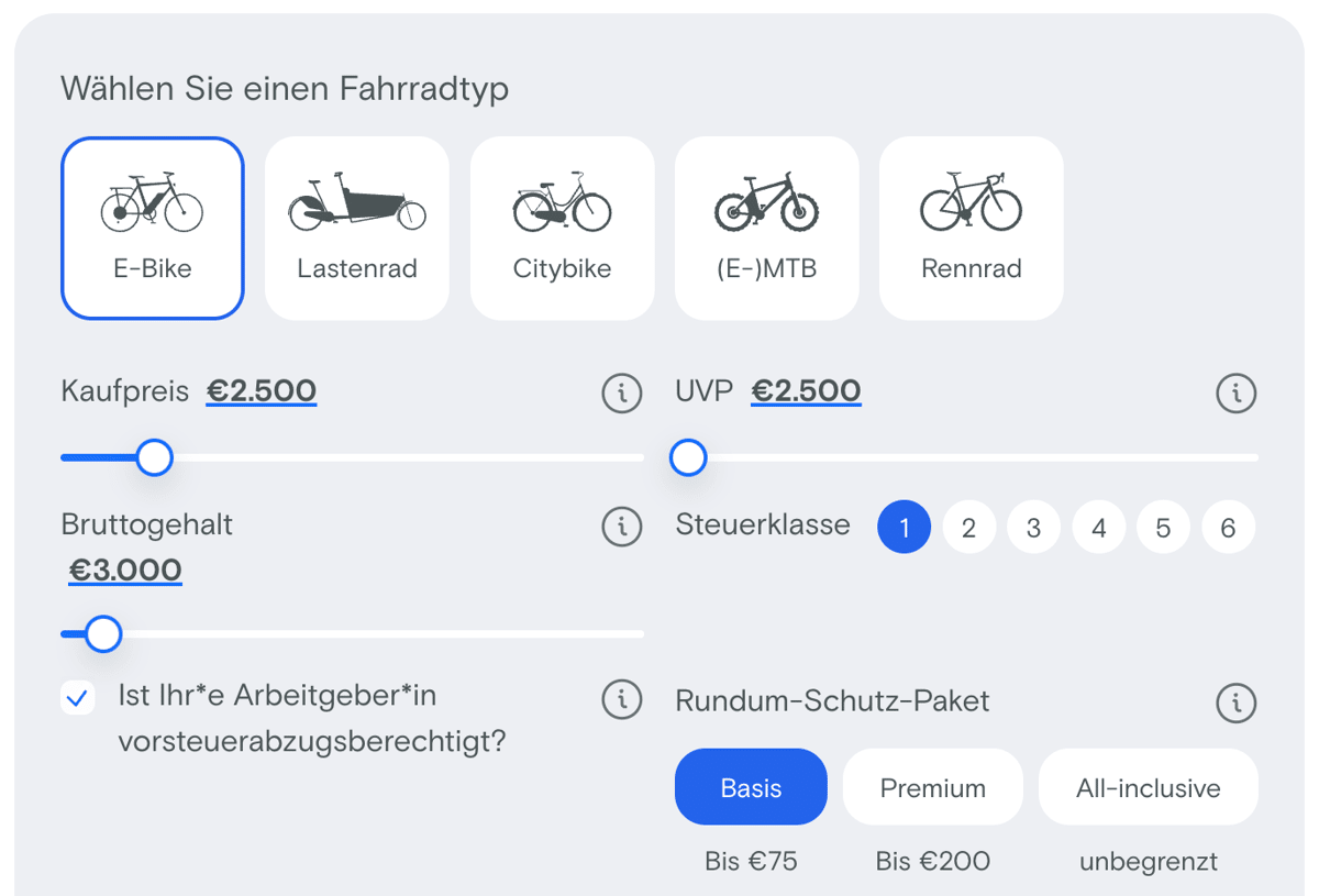 Lease a Bike Werbematerial für digitale Kanäle